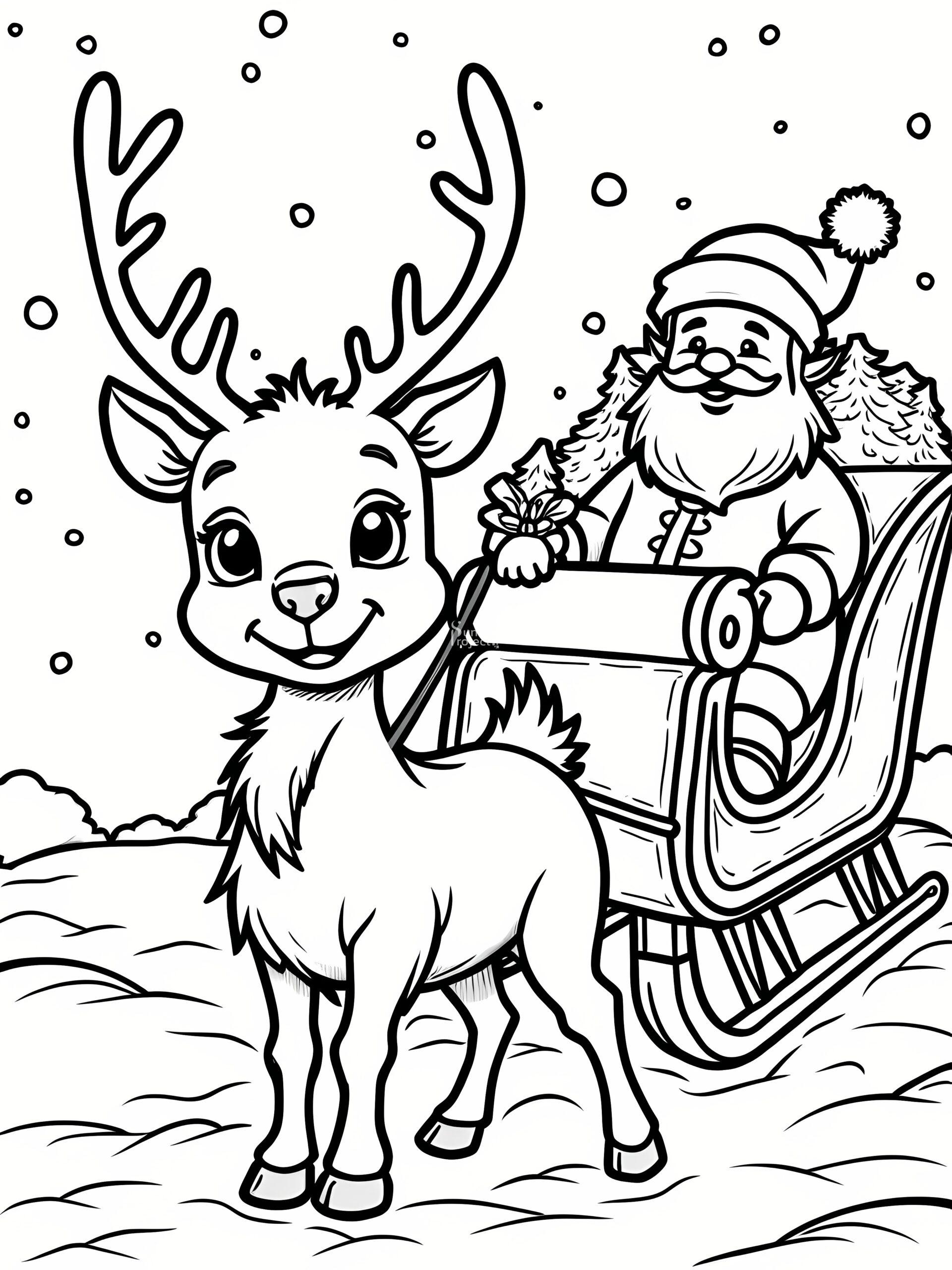 Kolorowanka świąteczna dla dzieci na Boże Narodzenie i Mikołaja ...